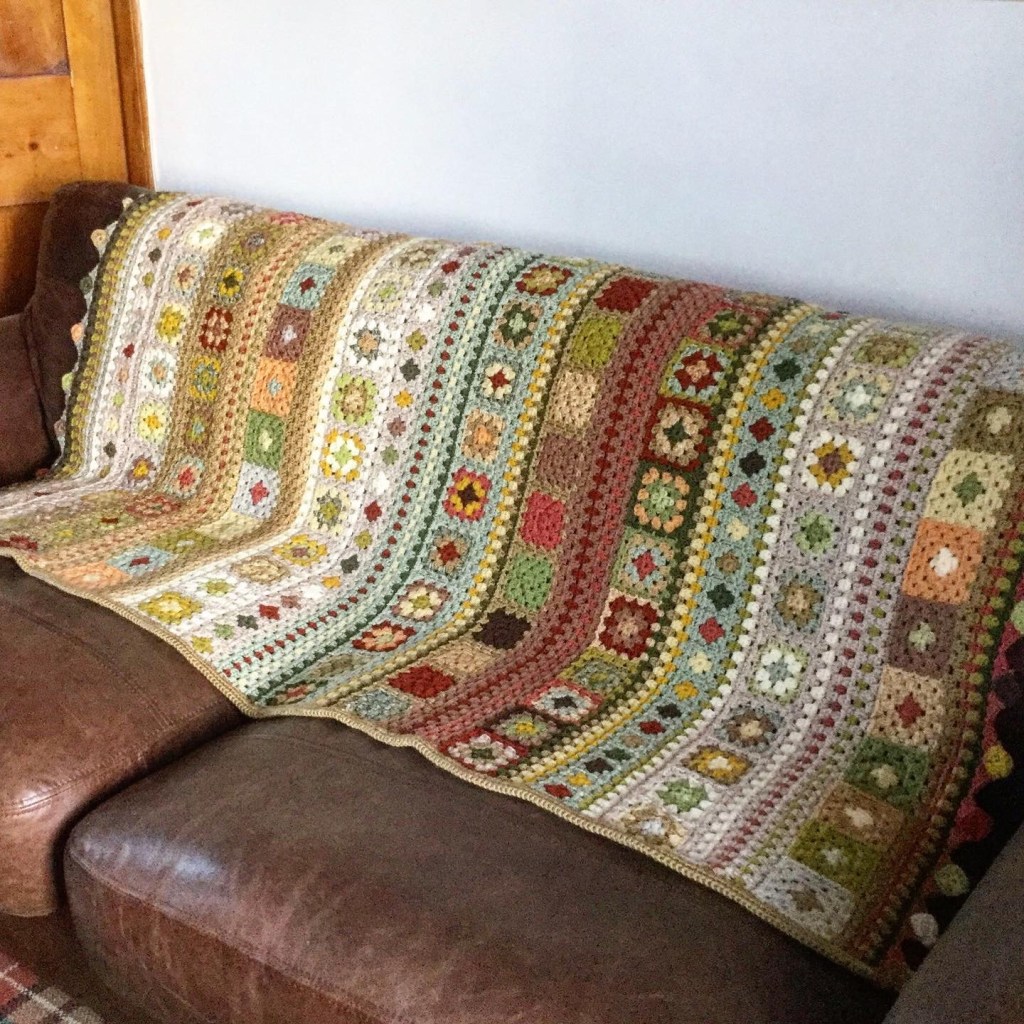 Autumn Gold and May Blossom Blankets - Wool Thread Paint