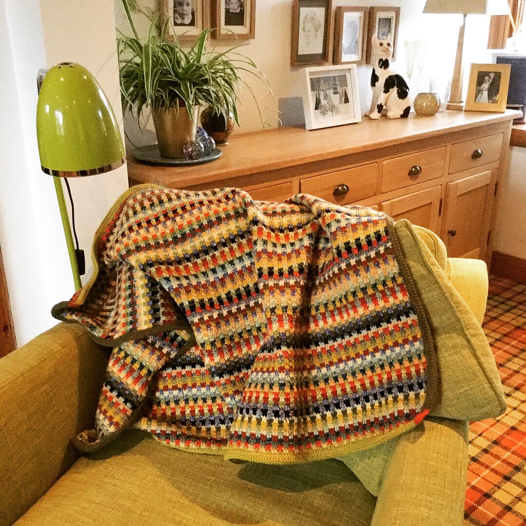 The Copenhagen Blanket – Wool Thread Paint