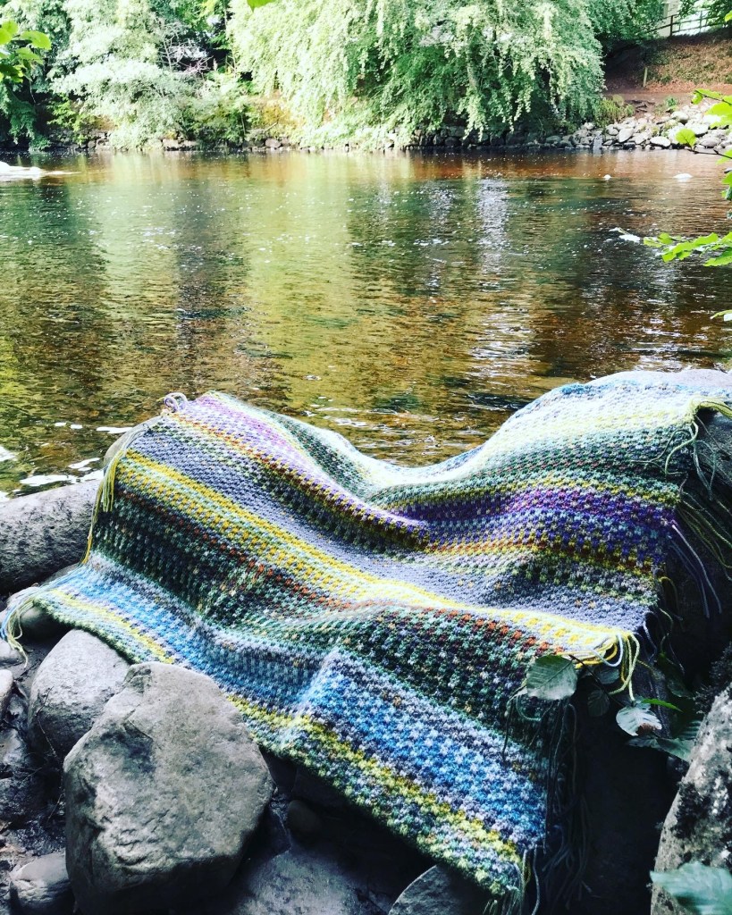 The Blair Atholl Blanket - Wool Thread Paint